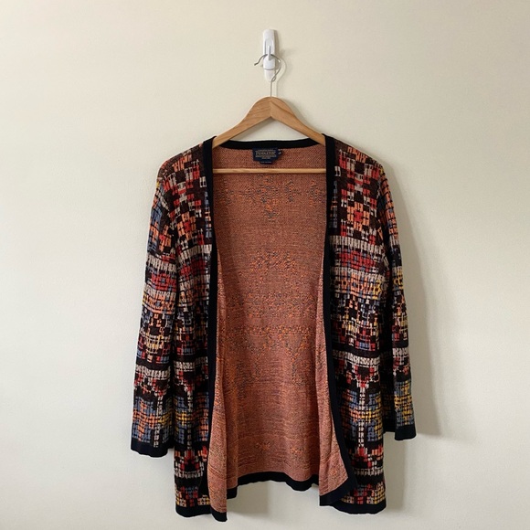 Pendleton | Sweaters | Pendleton Open Front Wool Linen Blend Cardigan Xs | Poshmark
